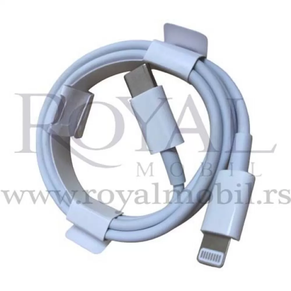 USB kabal FOXCONN Type-C na Lightning beli - Royalmobil
